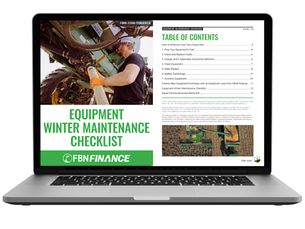 Equipment Winter Maintenance Checklist by FBN Finance | FBN
